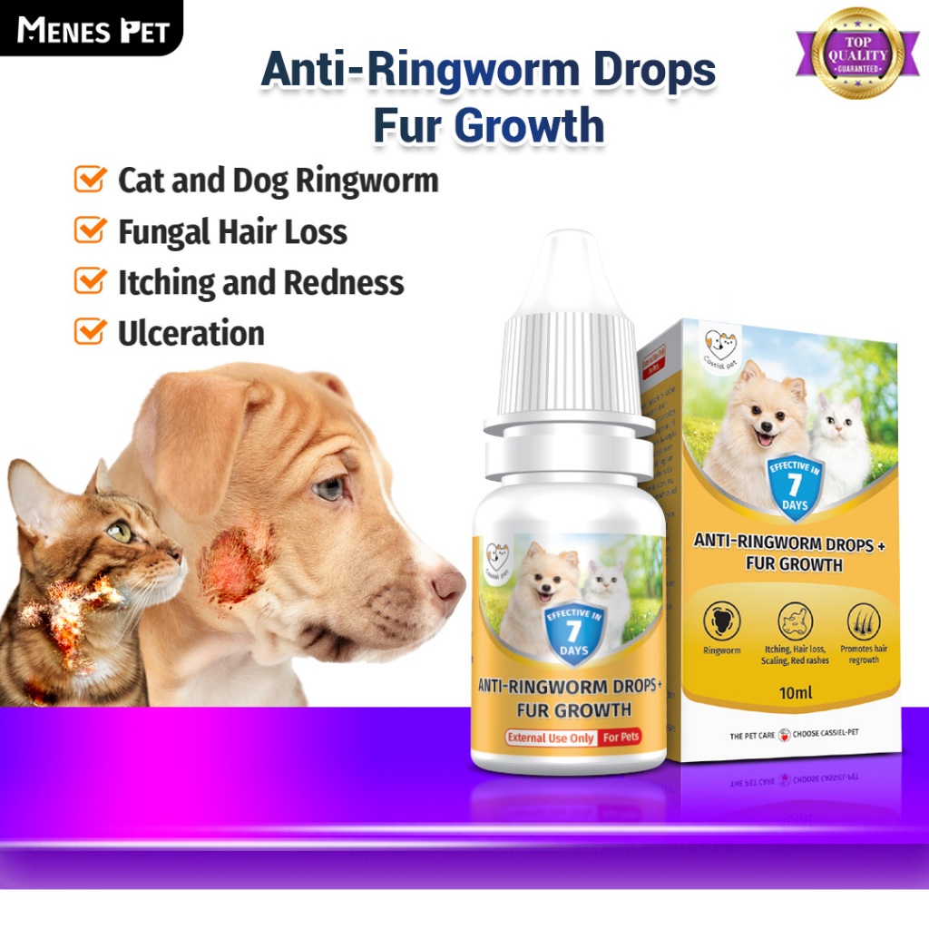 Cassiel Pet Antifungal Skin Drops For Ringworm Anti Mange & Itch Gamot ...