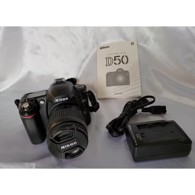 Nikon D50 Black Digital SLR Camera Lens Kit (AF-S DX Zoom Nikkor ED 18~55mm F3.5~5.6G) | Shopee ...
