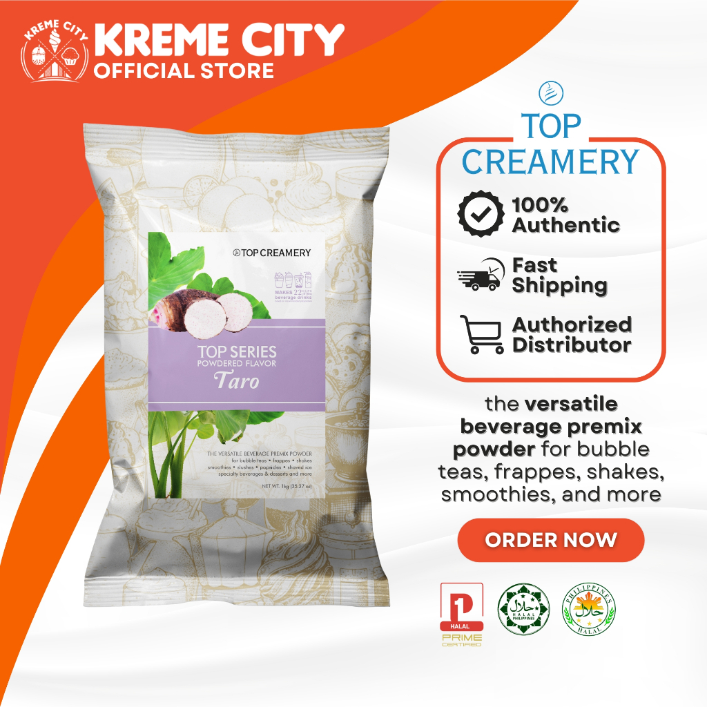 TOP Creamery Top Series Taro Powdered Flavor Beverage Premix 1kg ...