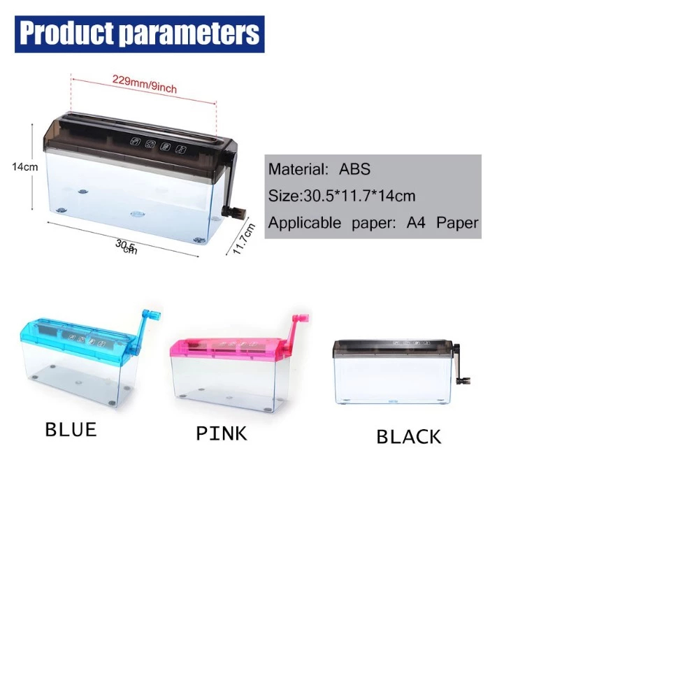 MS/New Manual A4 A5 Shredder Creative Mini Desktop Hand A4 Paper ...