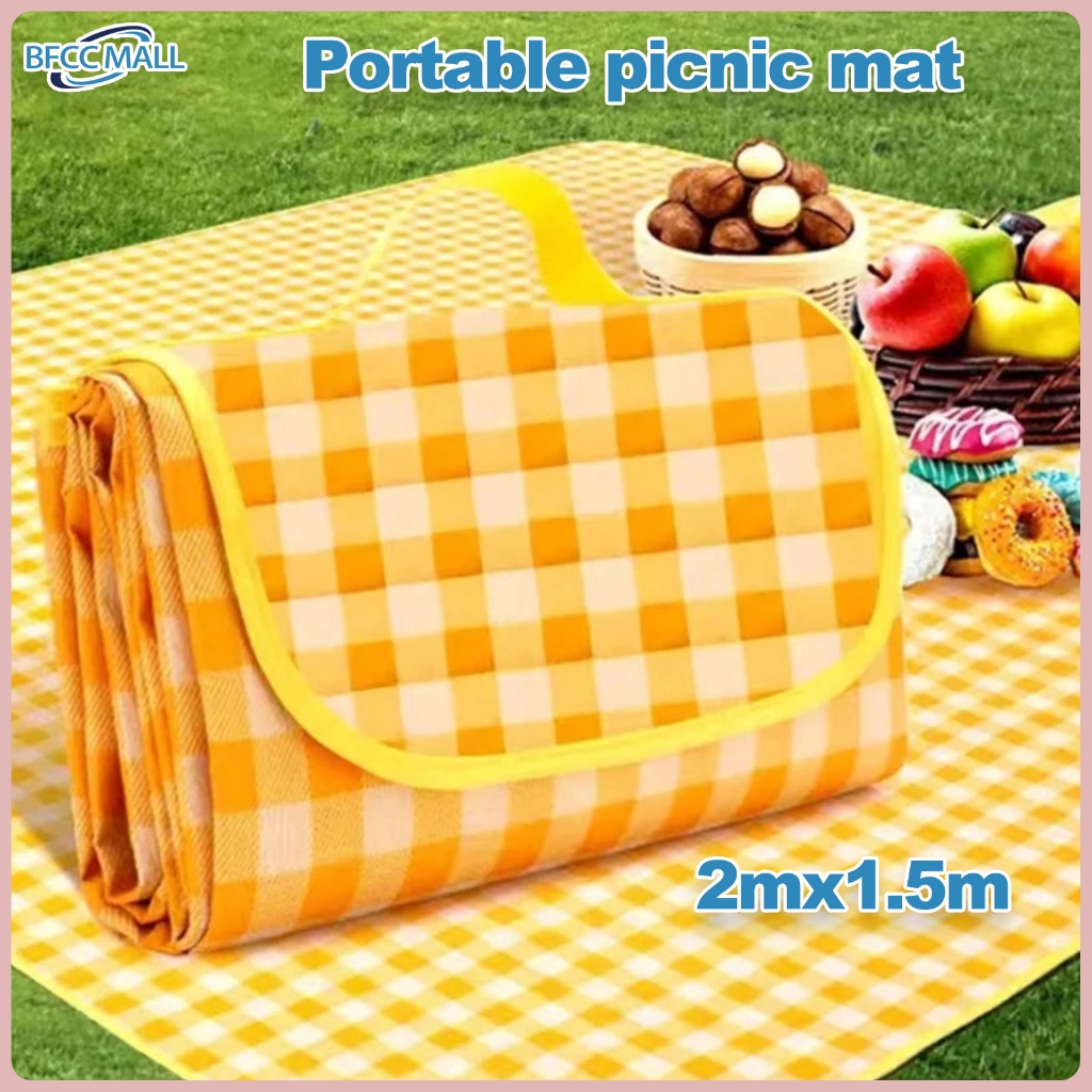 200 150cm Portable Picnic Mat Outdoor Waterproof Picnic Rug Travel Outdoor Camping Beach Mat Shopee Philippines
