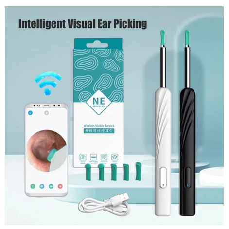 Wireless WiFi Ear Cleaner Intelligent Ear Pick with Camera Visual Ear ...