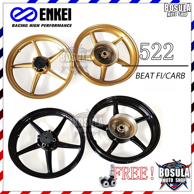 ENKEI 522 MAGS For Honda BEAT FI/Carb 1.6x1.85x14s Front Disc 4 holes ...