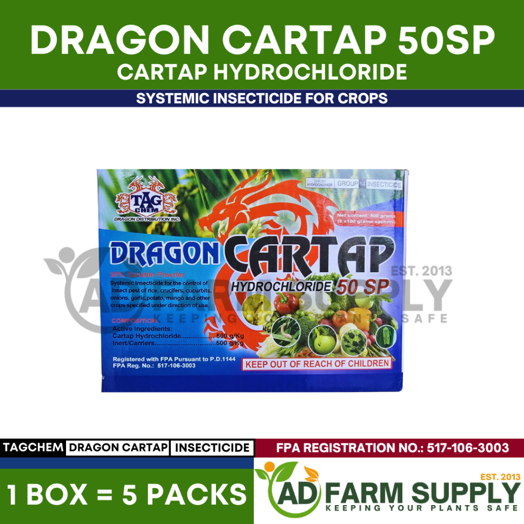 DRAGON CARTAP SYSTEMIC INSECTICIDE 50SP – Systemic Insecticide for ...