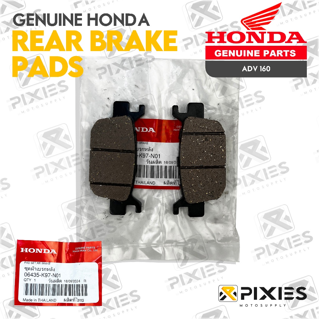 HONDA GENUINE REAR BRAKE PADS FOR ADV150 / PCX160 / ADV160 | Shopee ...