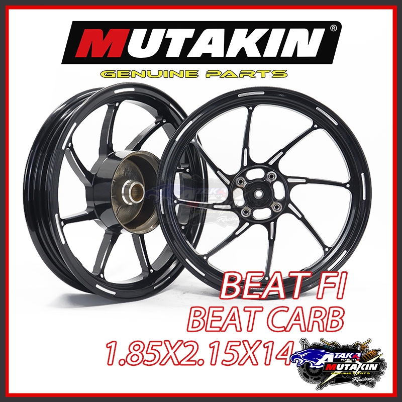 MUTAKIN CNC RB8 Mags For Honda BEAT CARB/FI Front Disc 4 Holes Rear ...