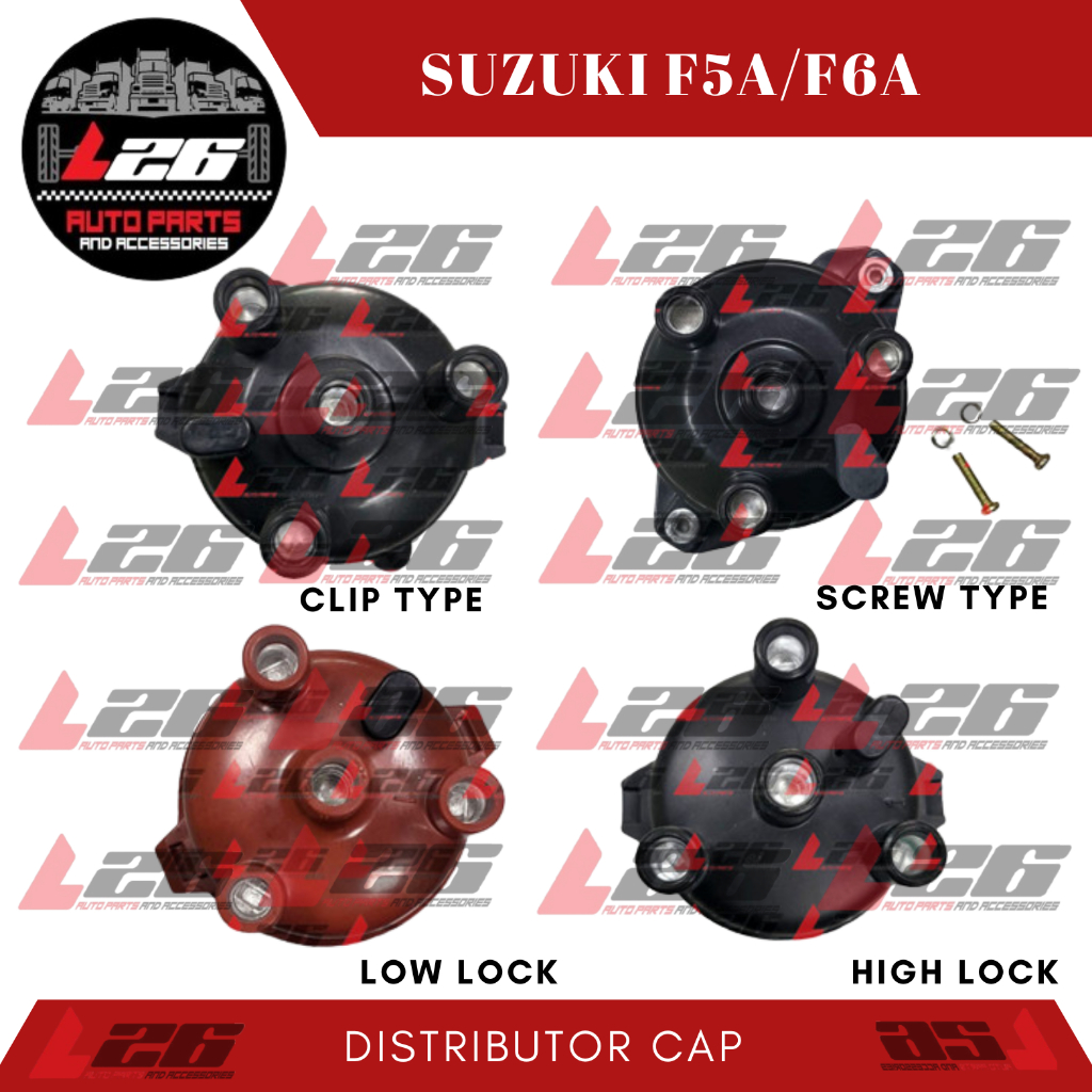GSK Distributor Cap for Suzuki Multicab F5A F6A SCREW TYPE CLIP TYPE ...
