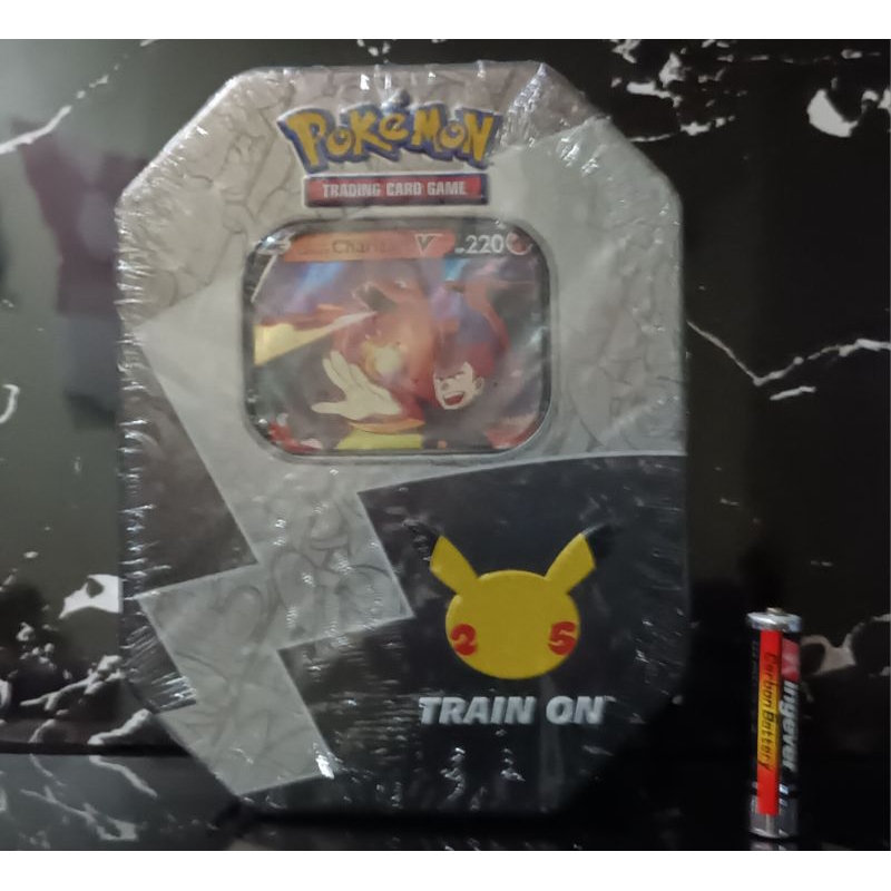 Pokemon TCG Celebreations Lance's Charizard V Tin Sealed | Shopee ...