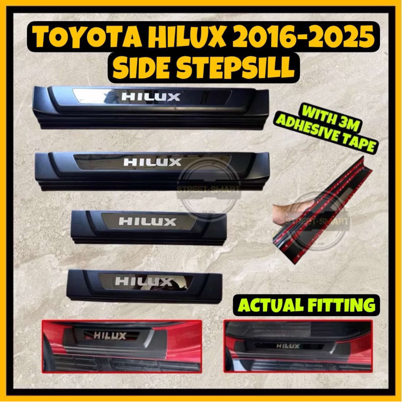 TOYOTA HILUX 2016-2025 SIDE STEP SILL | Shopee Philippines