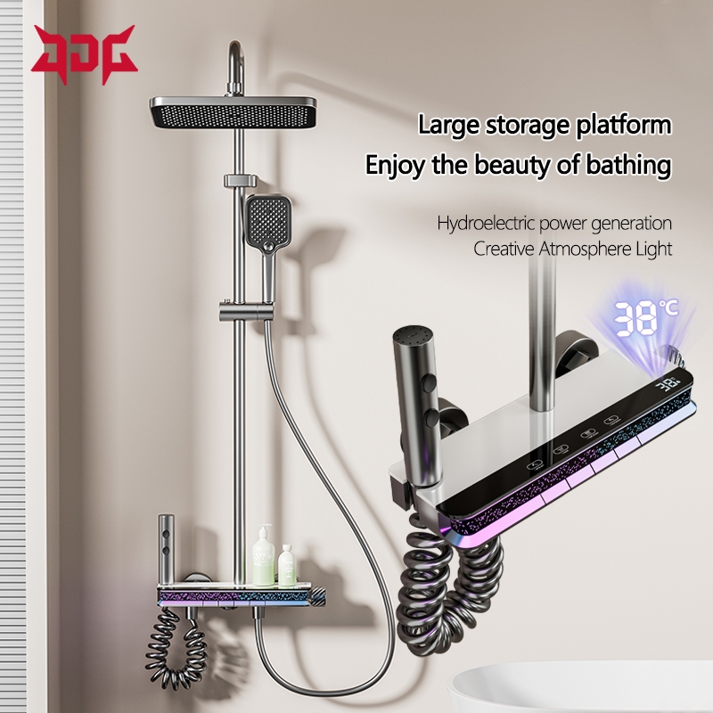 Moonlight Treasure Box 4-in-1Stainless Steel Shower Set with Faucet ...