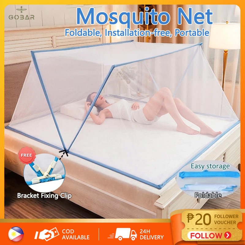 Portable Foldable Mosquito Net 1.8 King/1.5 Queen Bed Size Mosquito Net ...