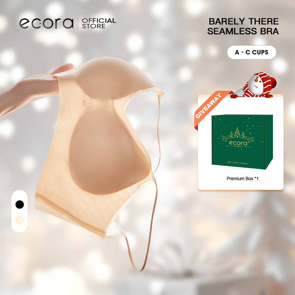 ecora | Barely There Seamless Silk Bra Wireless Push-up Bra, Ice Silk ...