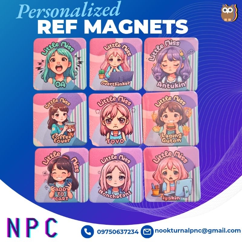 Little Miss Magnet OA Toyo Antukin Gutom Iyakin Coffee Macha Lover Pink ...