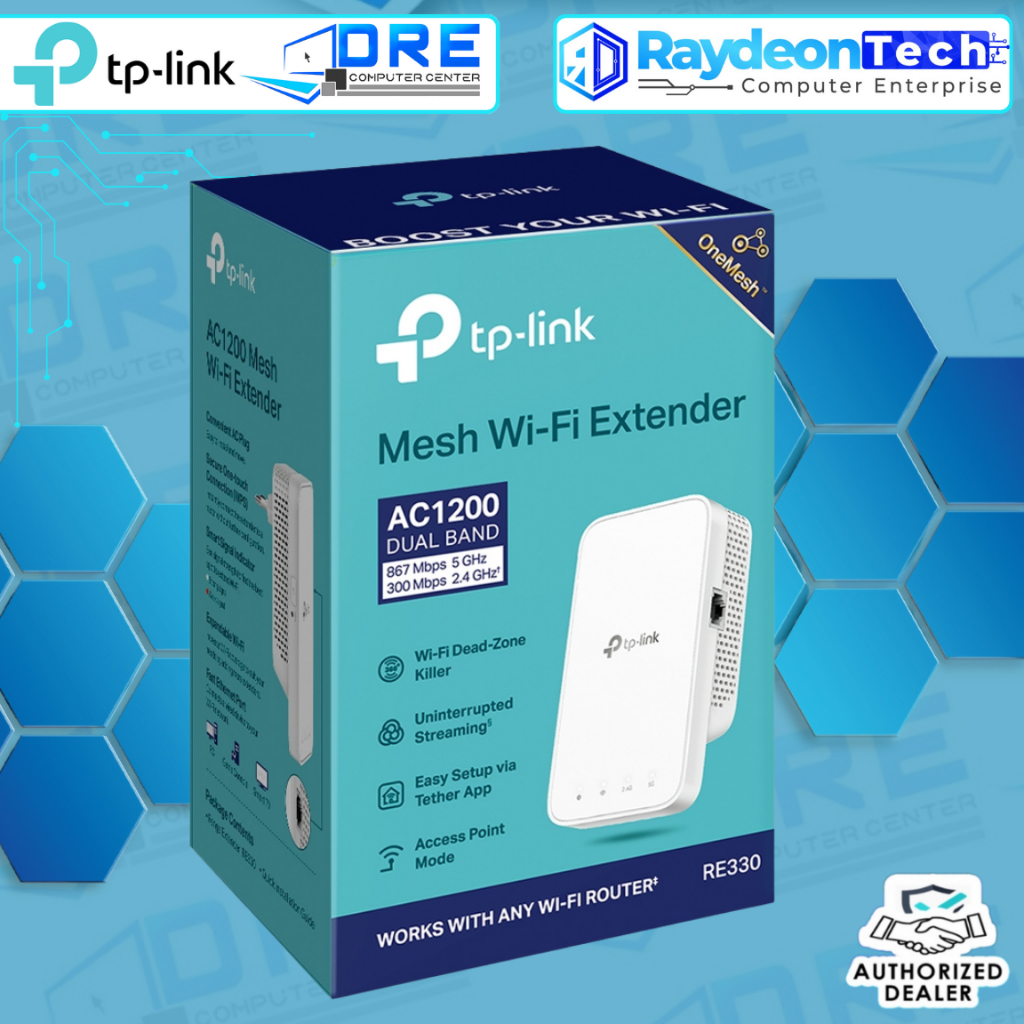 TP-Link RE330 AC1200 2.4GHz and 5GHz Dual-Band Wi-Fi 2.4Ghz up to ...