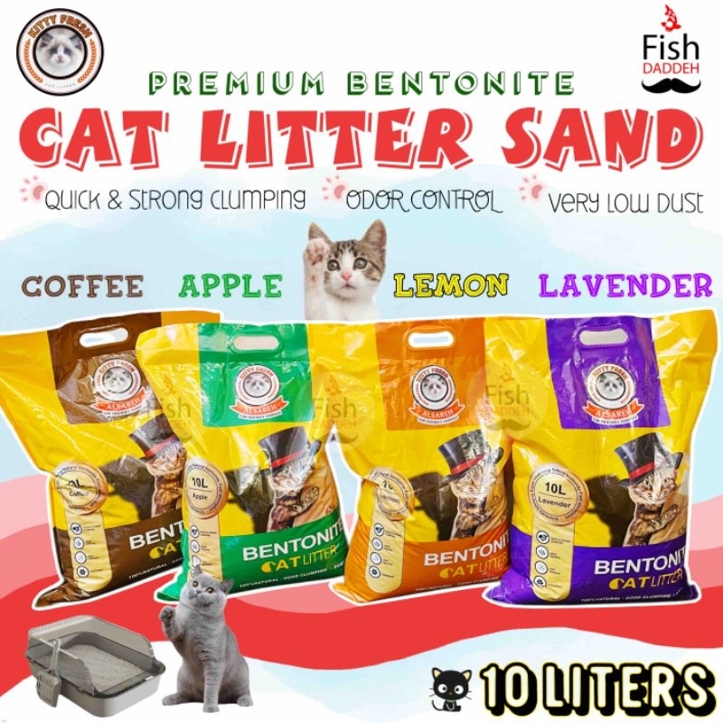 Kitty Fresh Cat Litter Sand Bentonite Premium 10L | Shopee Philippines