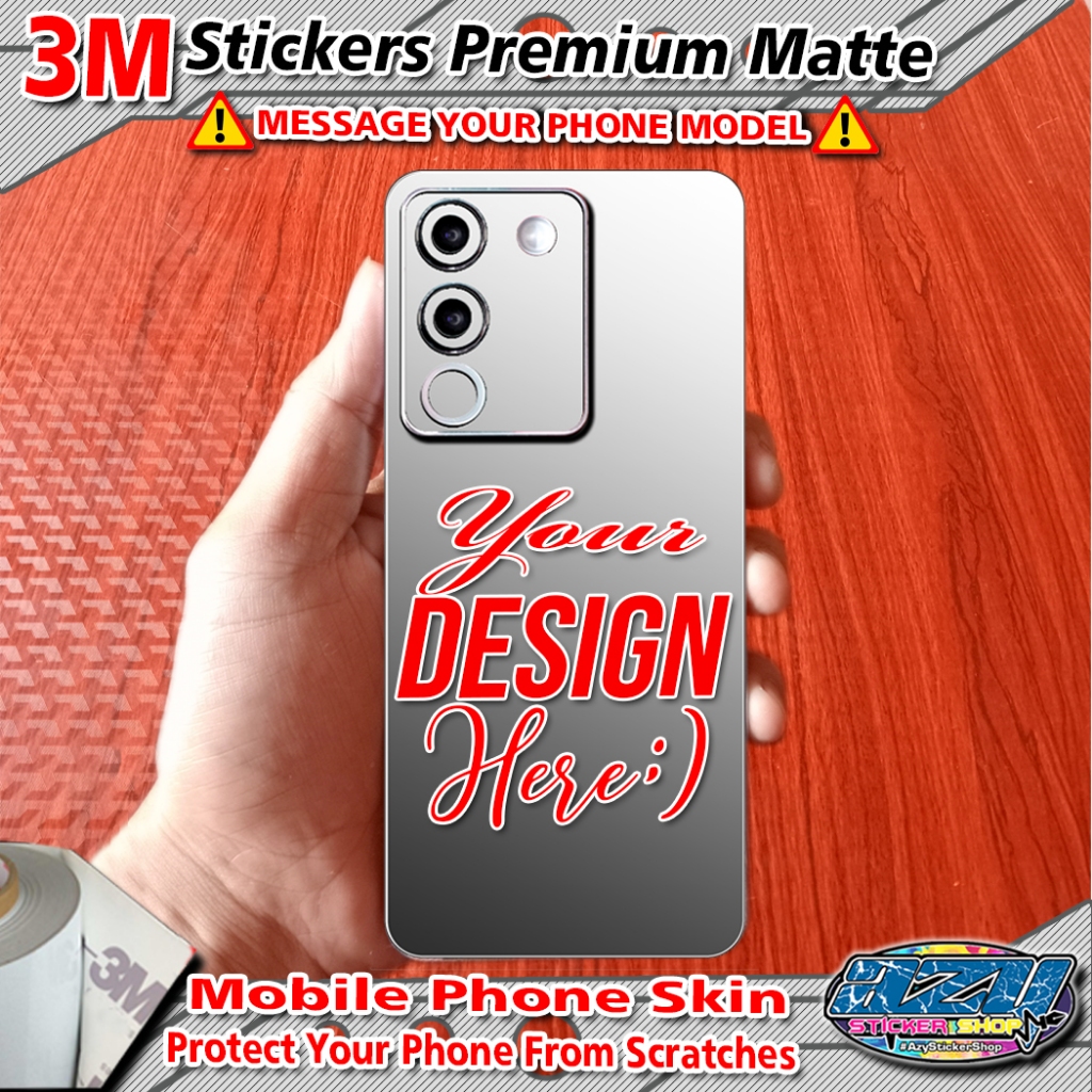 3M Custom Mobile Skin Premium matte Vinyl Wrap ( Message us before ...