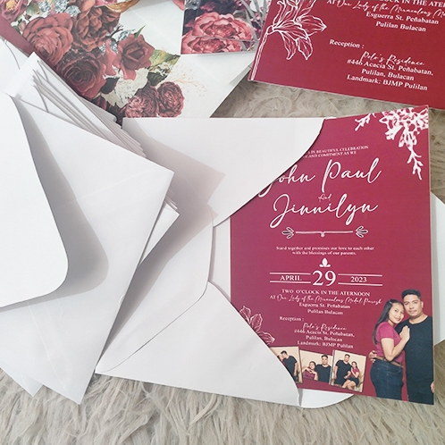 3 PAGES 3R INVITATION WITH WHITE ENVELOPE | Shopee Philippines