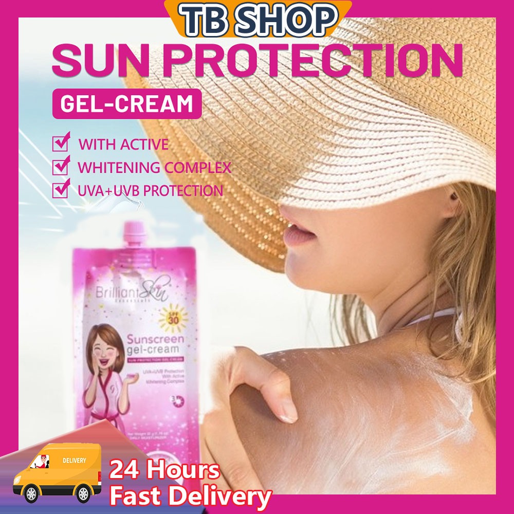 ( BUY 1 TAKE 1 ) Orig BRILLIANT SKIN SUNBLOCK Sunscreen Gel Cream 50g ...