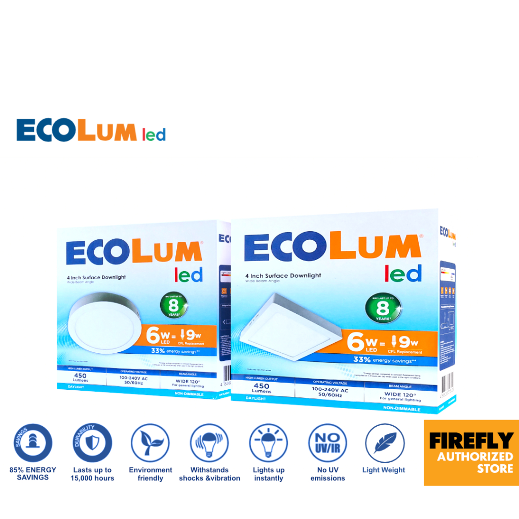 Ecolum LED Surface Downlight | Shopee Philippines