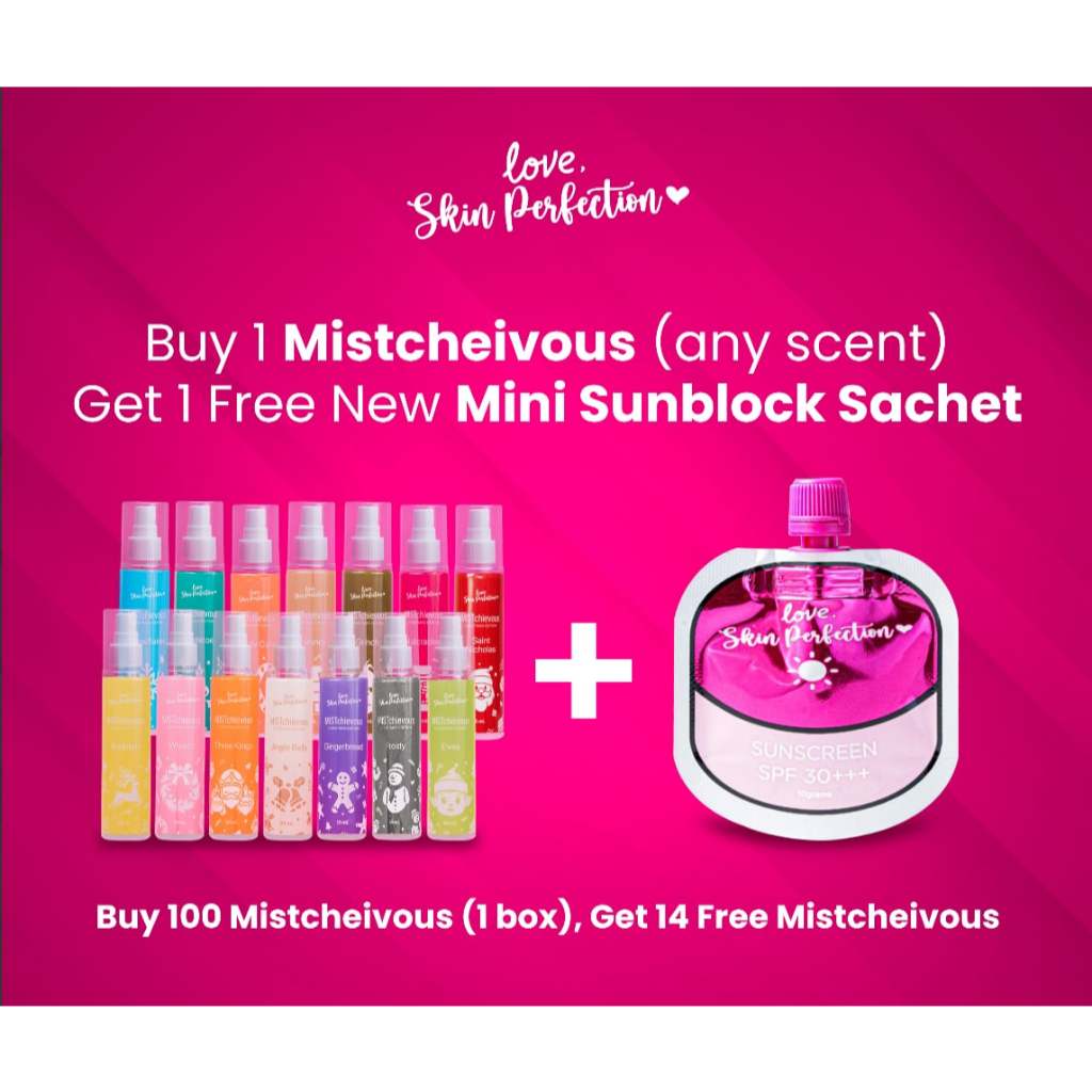 Buy 1 Mistchievous Scent Get 1 Mini Sunblock Sachet(10g) | Shopee ...