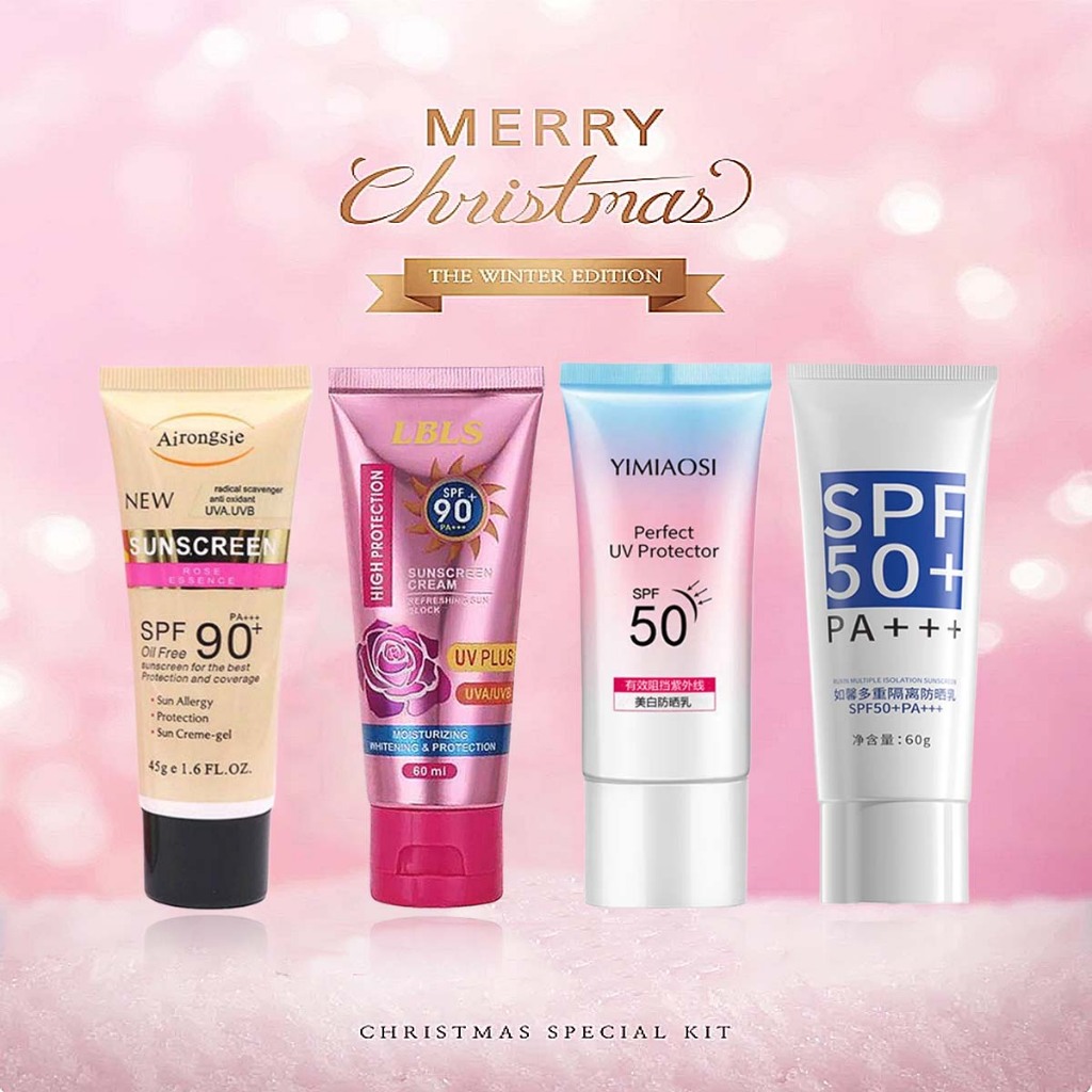 【BUY 1 GET 3】Sunscreen Cream SPF 90+++ High Protection UV PLUS 60ml ...