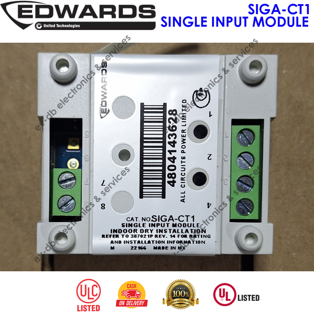 Edwards EST SIGA-CT1 Addressable Single Input Module siga-ct1 siga ct1 ... Edwards EST SIGA-CT1 Addressable Single Input Module siga-ct1 siga ct1 ...