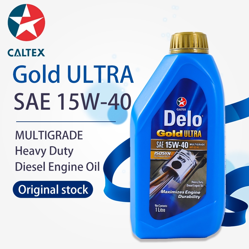 Caltex Delo Gold Ultra 1L SAE 15W40 MULTIGRADE Heavy Duty Car 4stroke ...
