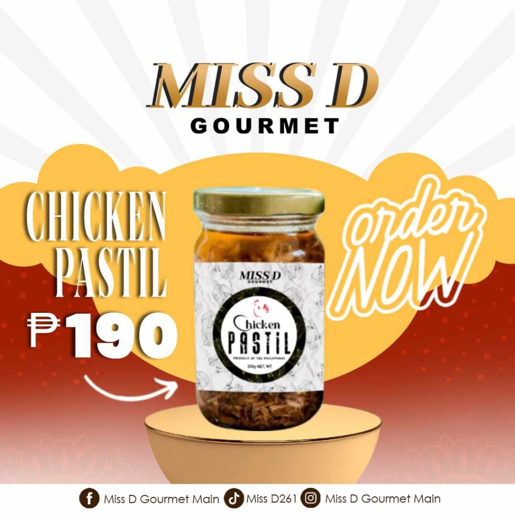 Miss D Gourmet Chicken Pastil 200g | Shopee Philippines