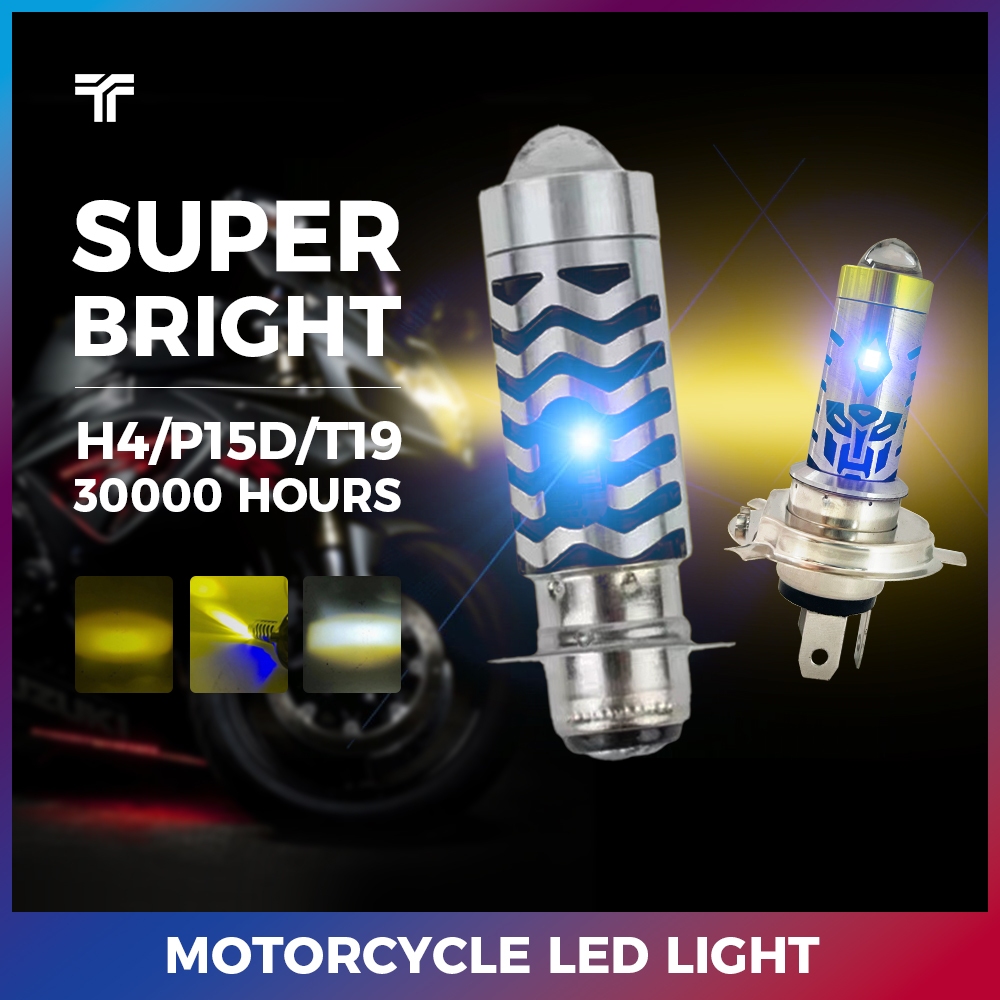 HOTSPEED MDL Killer Headlight Led Lights for Motorcycle Mini Driving Light T19 P15D H4With ...