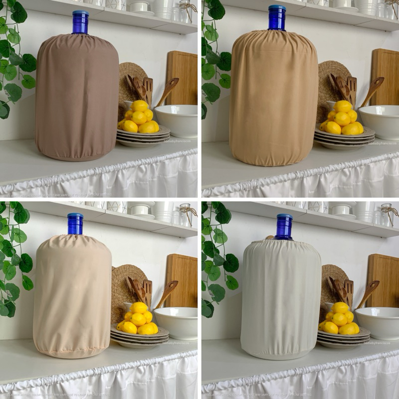 HOME by Francisco | Minimalist Plain Round Water Container Cover (5gal ...