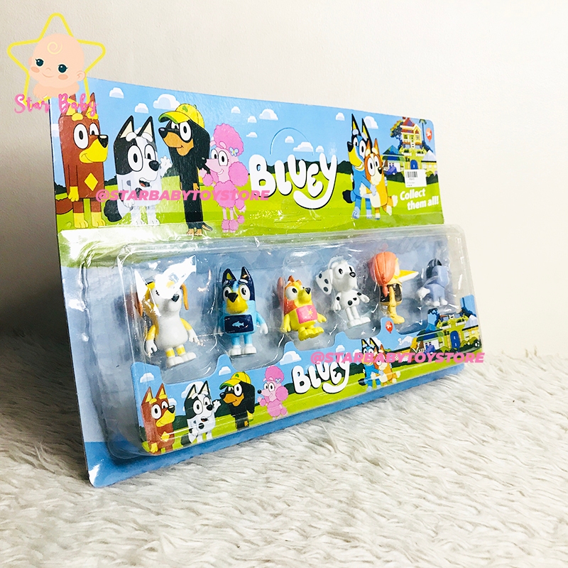 Star Baby Toy Store Bluey’s Family & Friends 6pcs Mini Figures Pack ...
