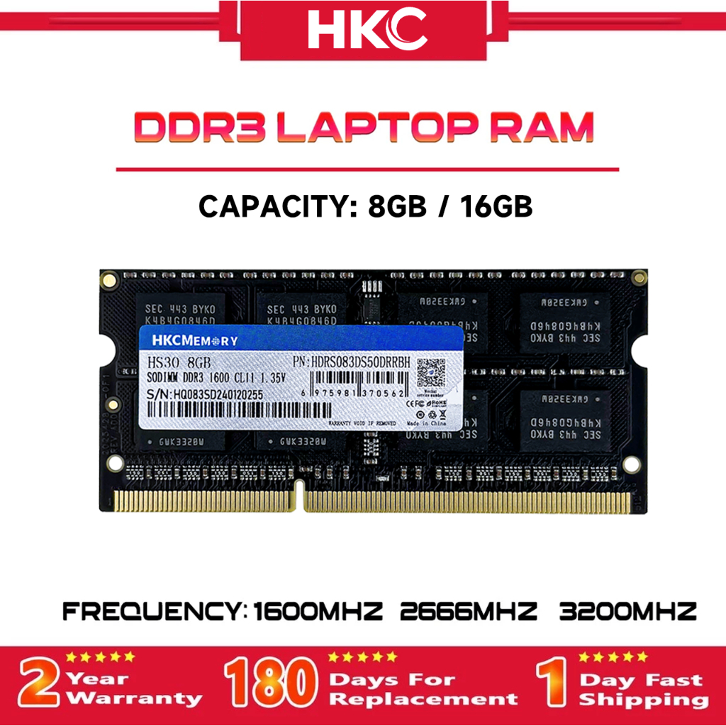 Ramsta / HKC DDR3 DDR4 8GB Laptop RAM Memory 1600mhz 2666mhz 3200Mhz Auto Compatible | Shopee ...