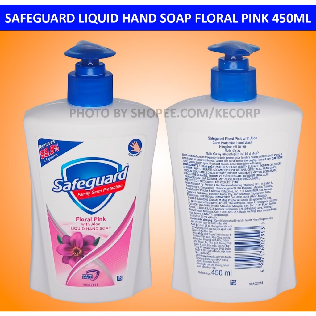 Safeguard Liquid Hand Soap 450ml Floral Pink kcS11207 | Shopee Philippines