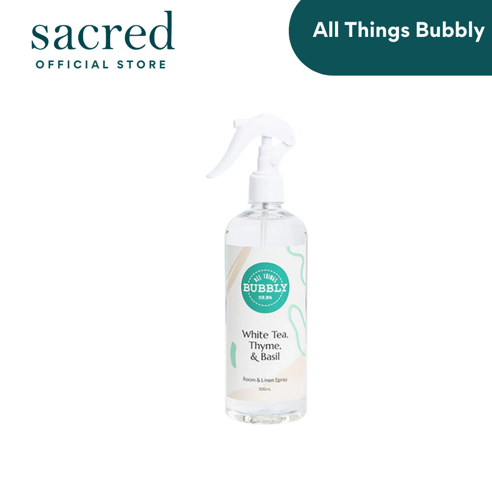 All Things Bubbly White Tea Thyme and Basil Room and Linen Spray 500ml | Shopee Philippines