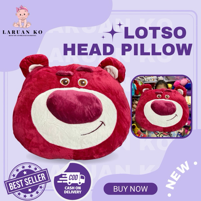 Lotso Toy Story Face/Head Pillow Soft Huggable Perfect Gift COD ...