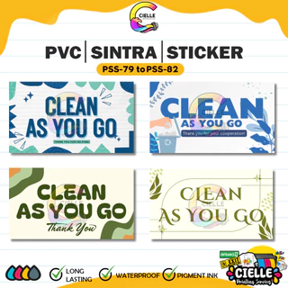 Shop clean as you go signage for Sale on Shopee Philippines