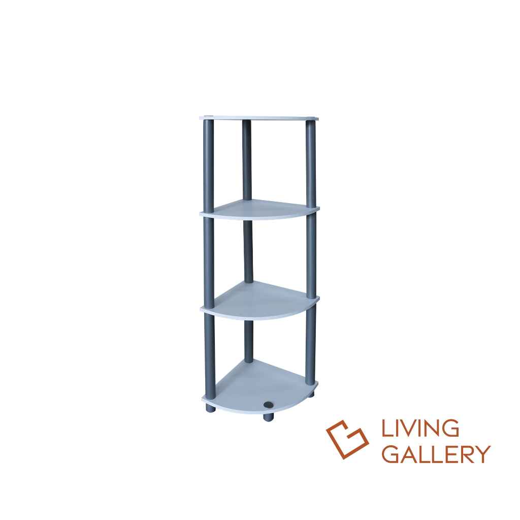 Living Gallery 4 Tier Triangle Table Corner Rack | Suitable For Any ...