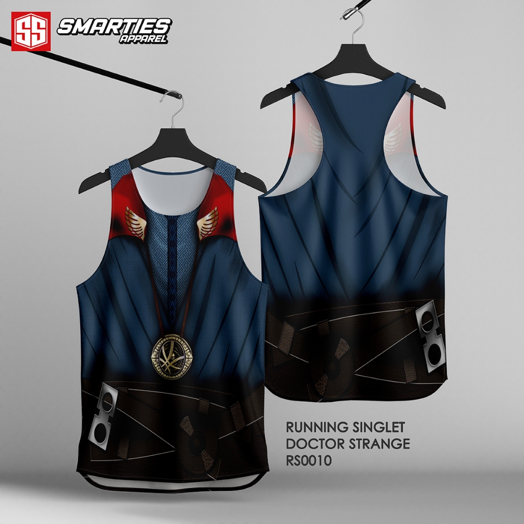 Smarties Apparel Super Singlet Doctor Strange RS0010 Gym Running Beach ...
