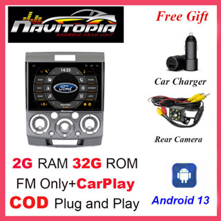 NAVITOPIA Android 13 2G RAM 32G ROM Car Head Unit with Panel for Ford ...