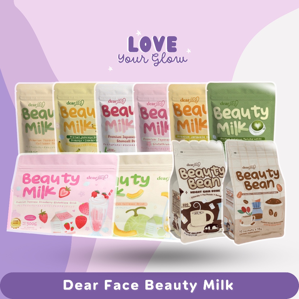 Dear Face Beauty Milk Collagen Drink FDA Approved 10 Sachets 180g ...
