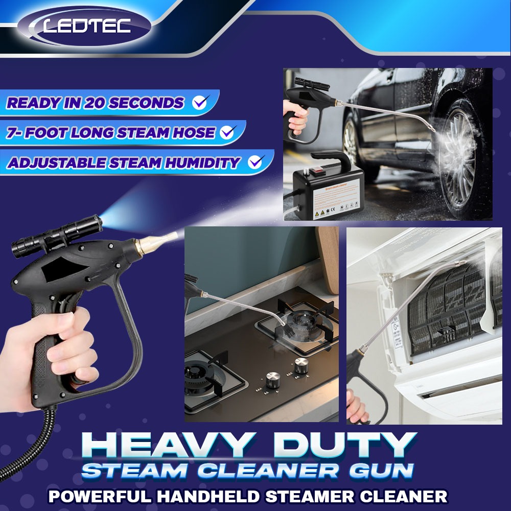 LEDTEC Heavy Duty Steam Cleaner Gun – 2600W High-Temperature Handheld ...