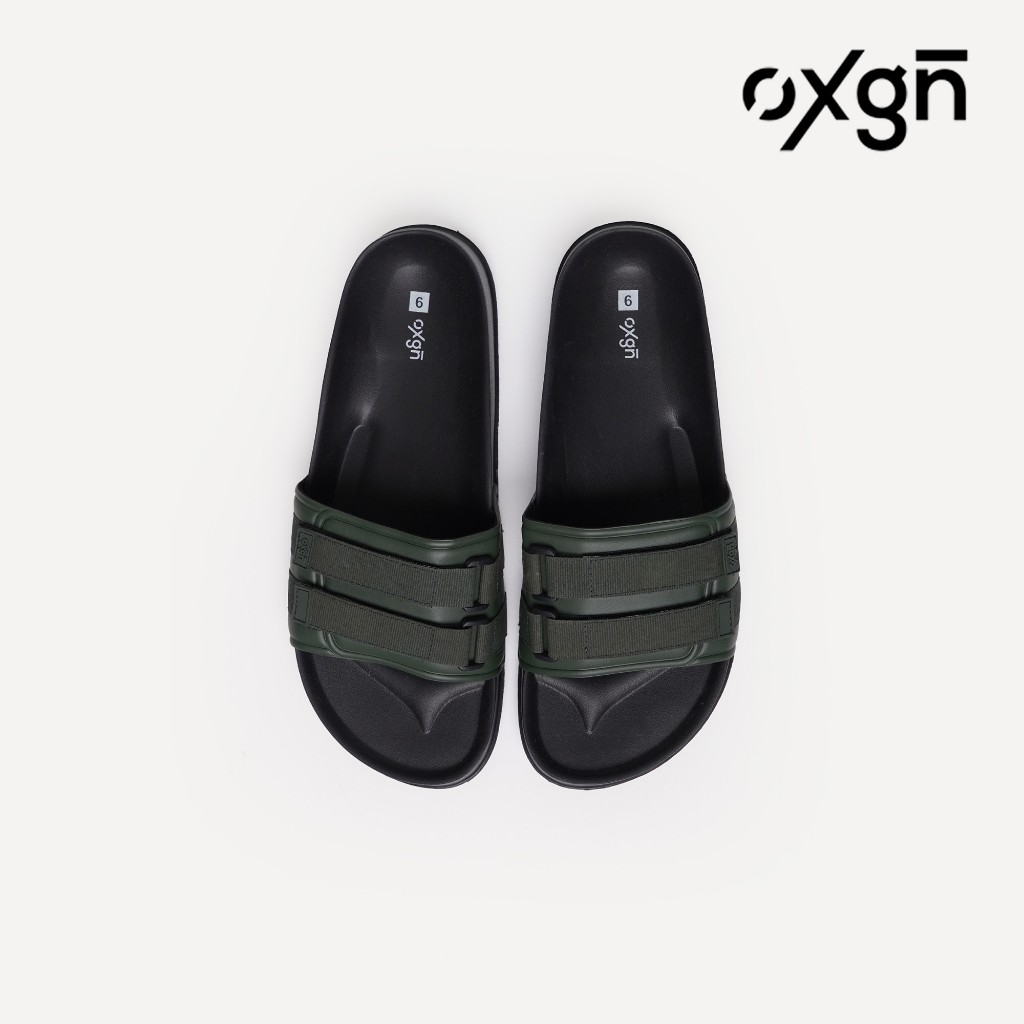 OXGN Slides For Men (Thyme/Black) | Shopee Philippines