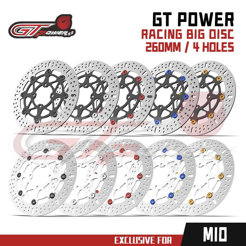 GT BIG DISC MIO / 260MM 4 HOLES W/BRACKET MIO / MIO SPORTY / MIO SOULTY ...