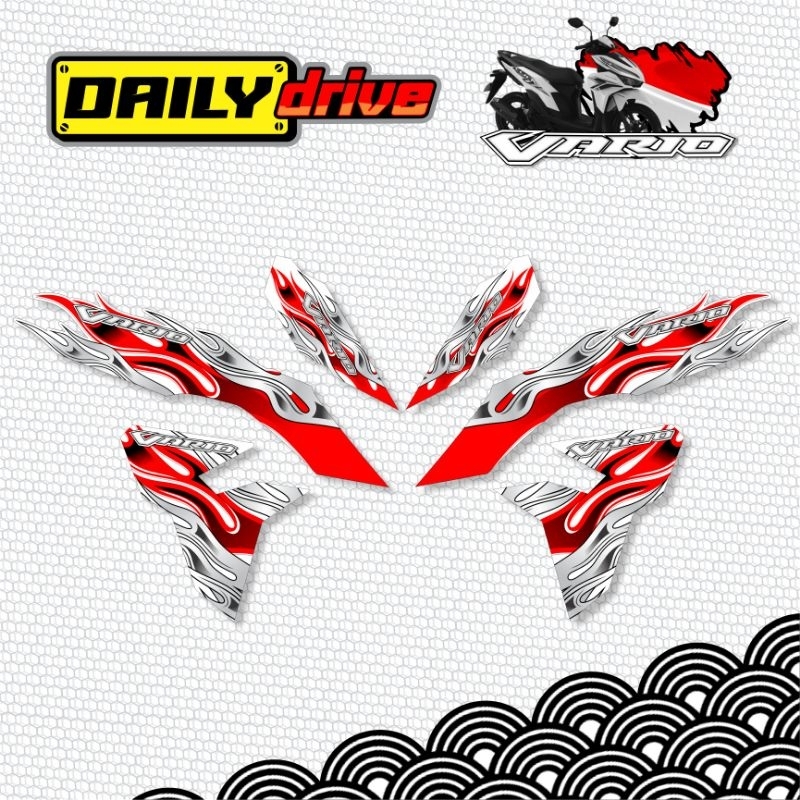 Honda Click V3 Indo Fire Inspired decal | Shopee Philippines