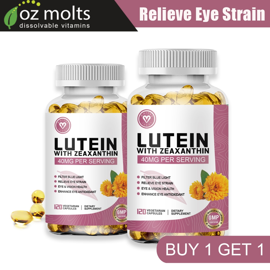 Ozmolts Lutein Softgel Filter Blue Light Lutein Eye Supplement with ...