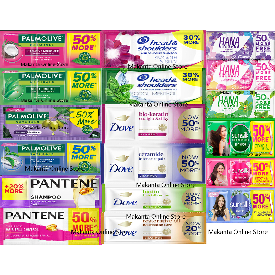 Assorted Shampoo sold by 12pcs | Shopee Philippines