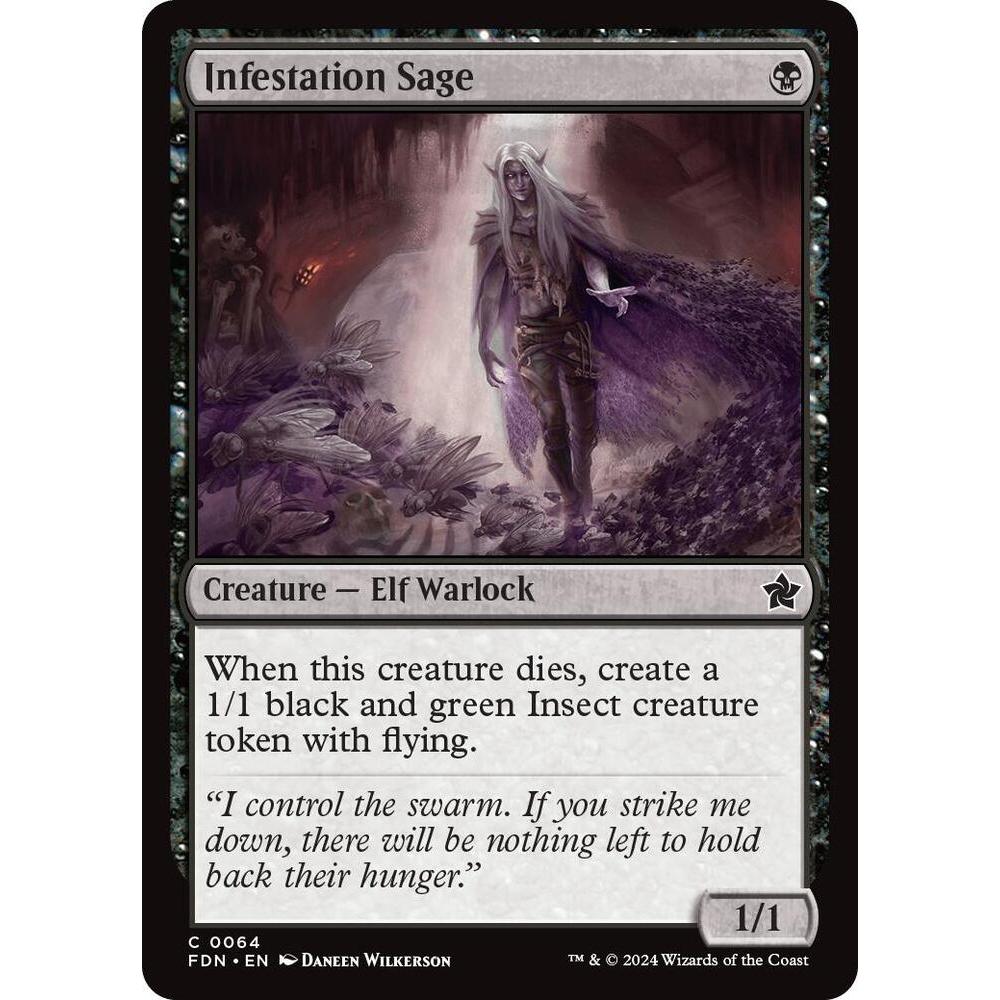 Magic the Gathering - Infestation Sage - MTG Black - FDN - NM (_RAS ...