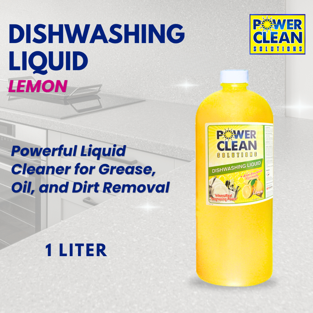Powerclean Dishwashing Liquid Lemon - 1 Liter | Shopee Philippines