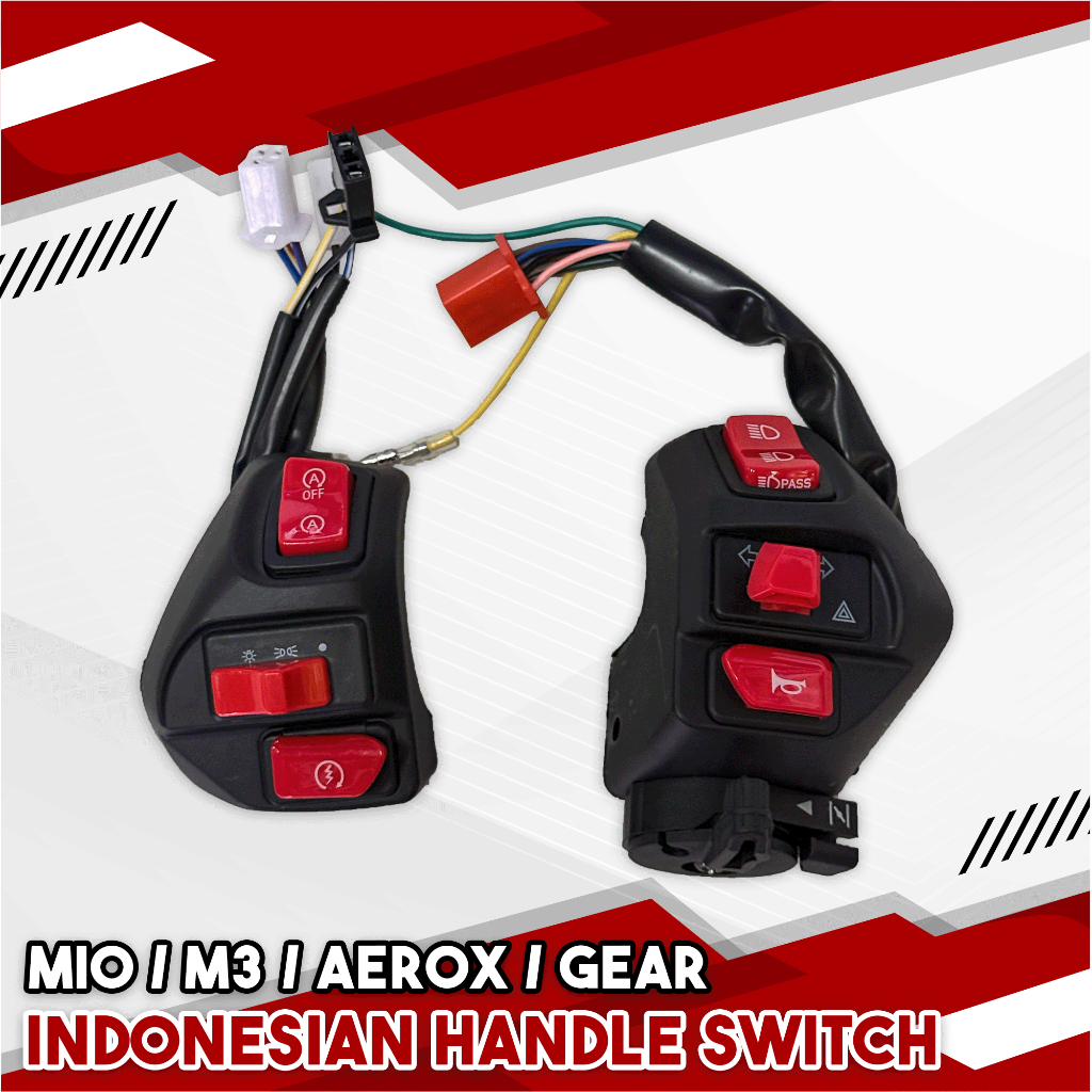 INDONESIAN HANDLE SWITCH FOR MIO SPORTY/M3/AEROX/GEAR | Shopee Philippines