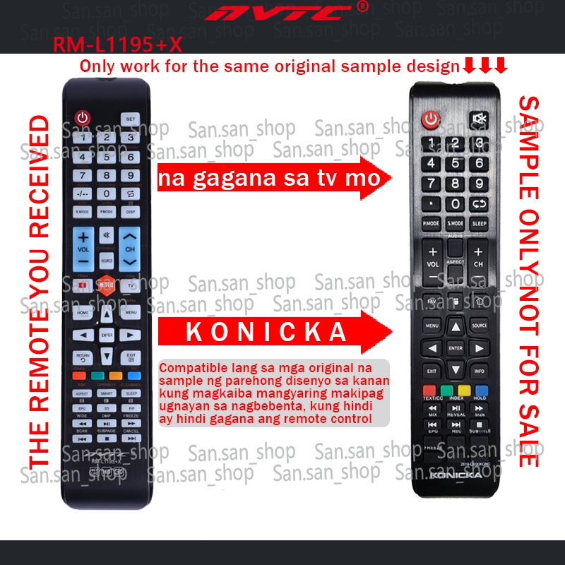 Universal remote control for konicka smart tv remote,mcb-2 mcb-1 ...
